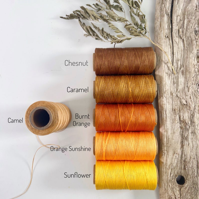 1mm Waxed Polyester Cord / 5-pack Choose Your Own Colours / - Etsy