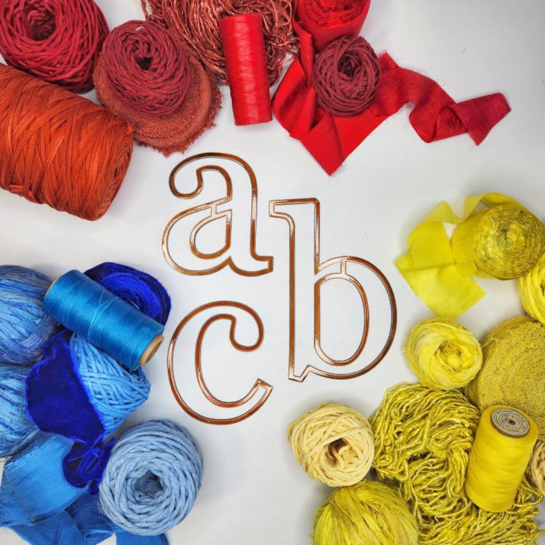 Metal Letter Loom: Lowercase Alphabet Weaving Frame - Etsy