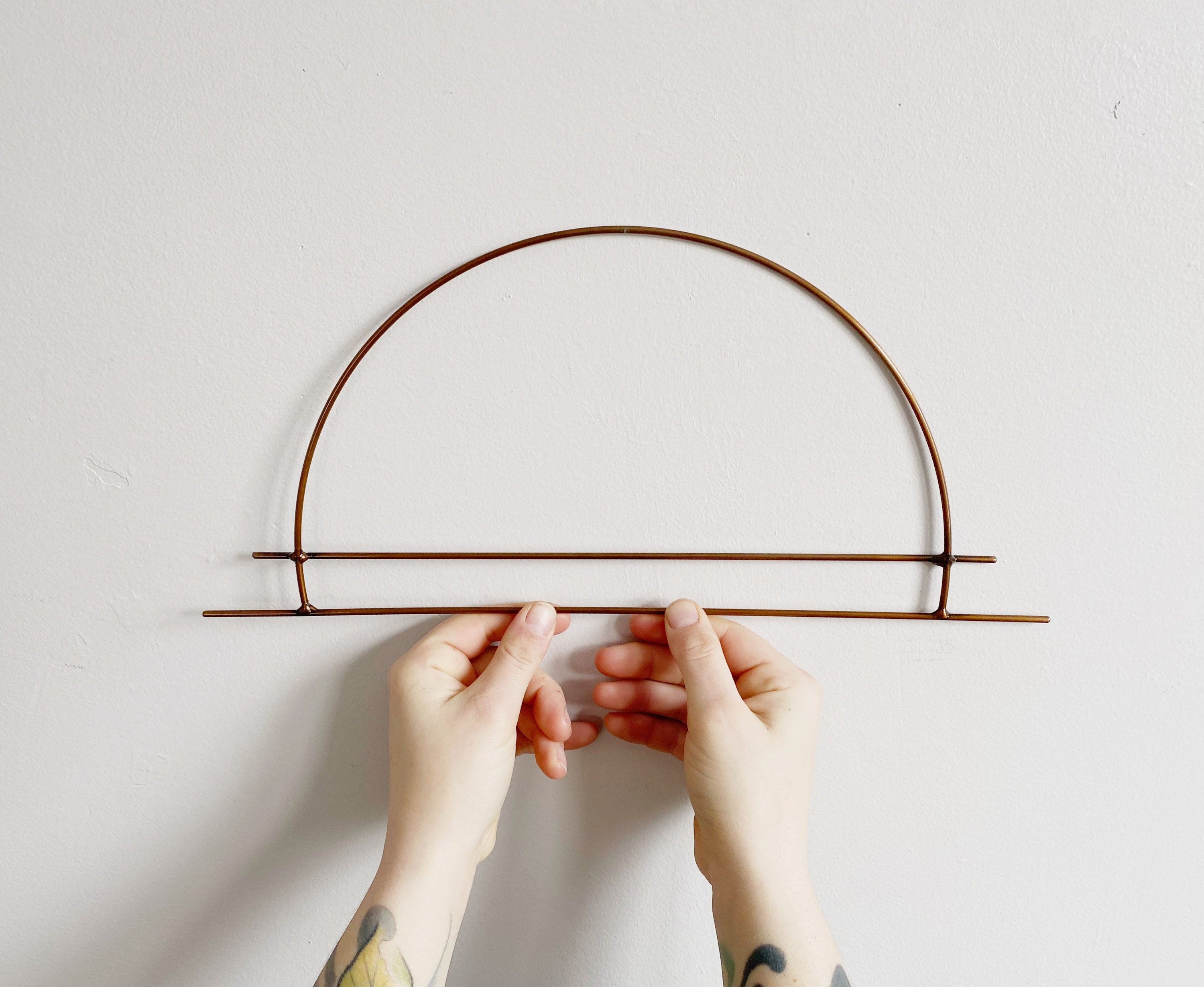 Metal Half Circle Frame / Geometric Metal Shape /geometric - Etsy Canada