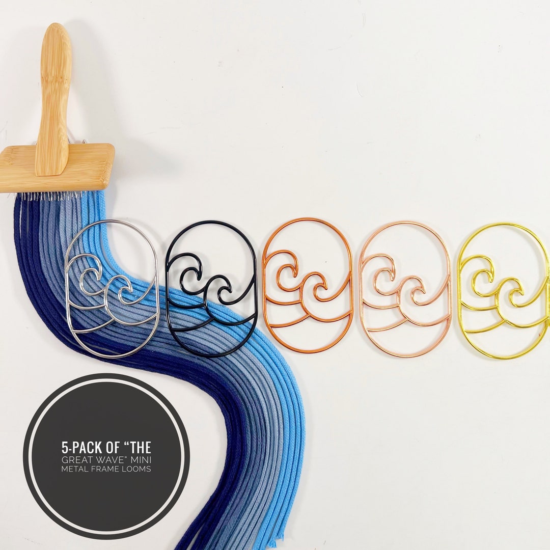 Mini Metal Wave Loom Frames: Macrame Charms, Ornament Craft (set of 5 ...