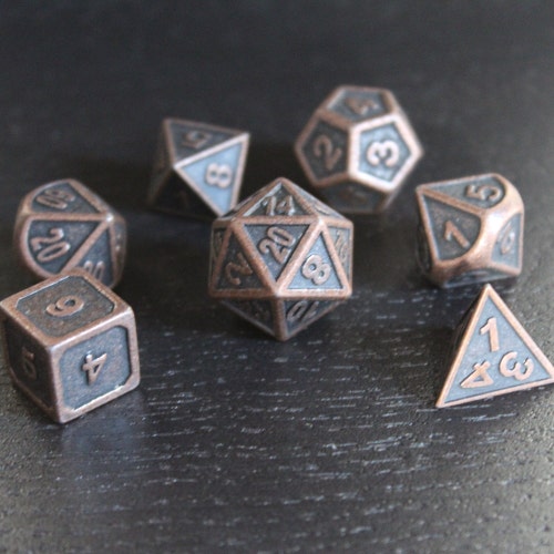 Gothic Dice Box With Metal D20 Set for Dungeons and Dragons - Etsy