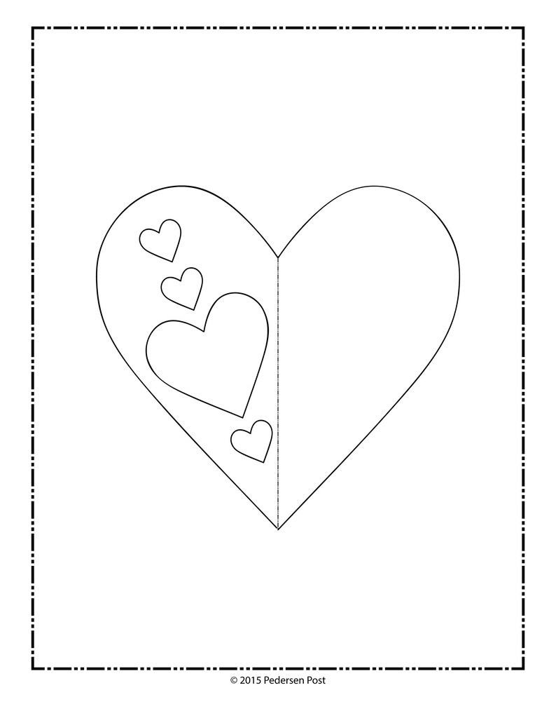 Valentine's Day Symmetry Art - Etsy