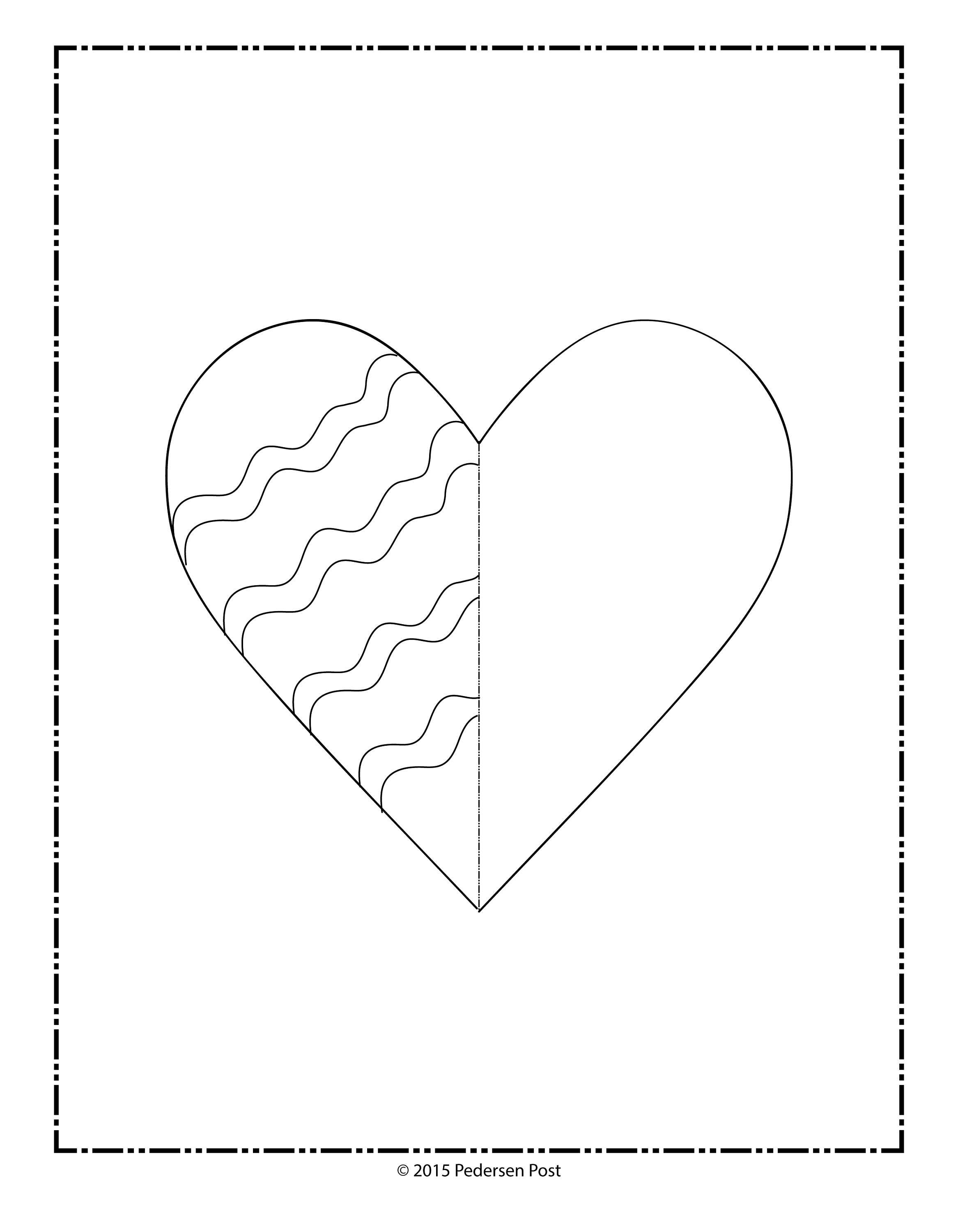 Valentine's Day Symmetry Art - Etsy