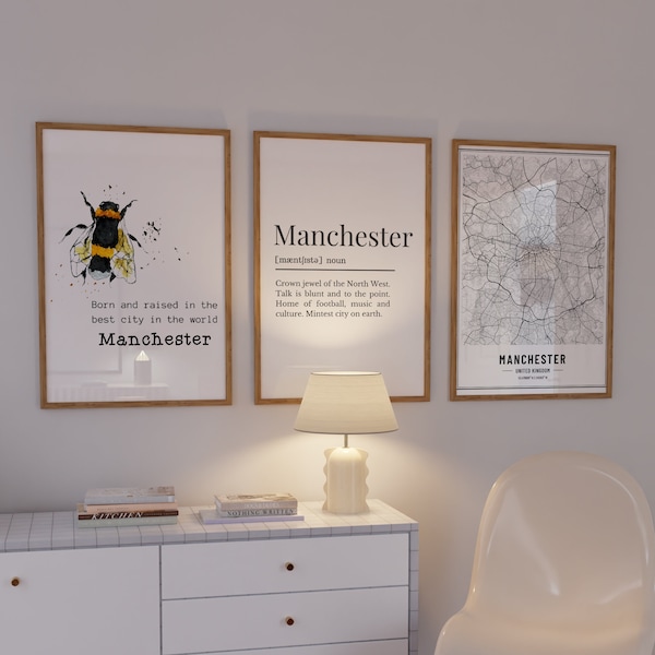 Manchester Print - Etsy UK