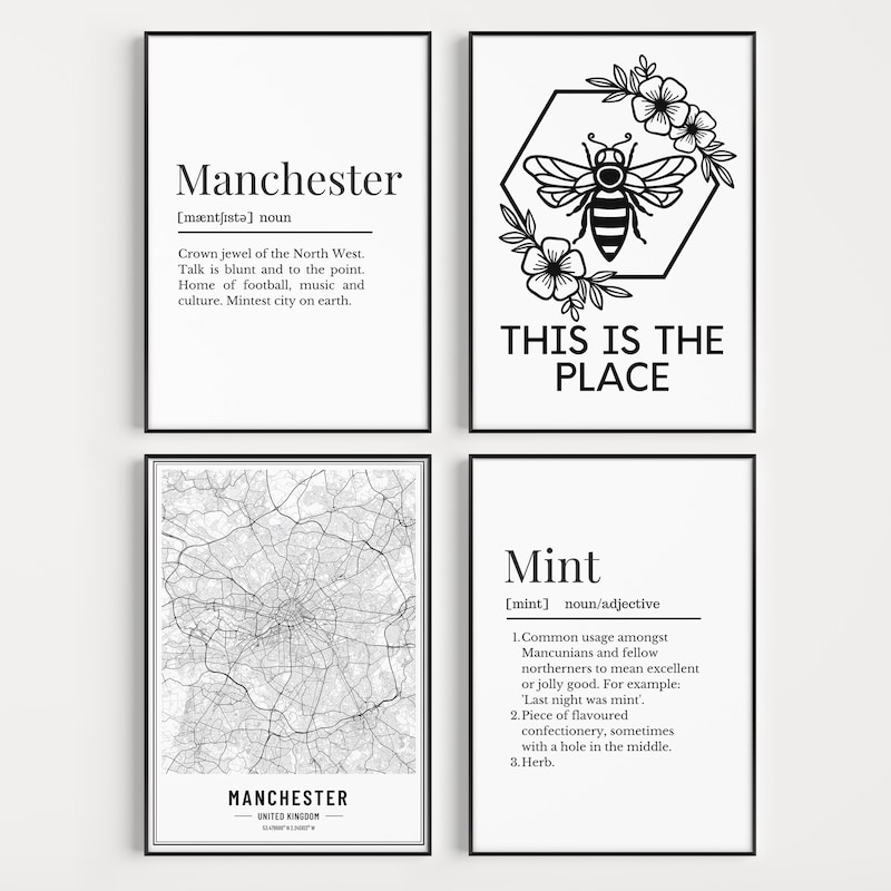 Manchester Print - Etsy UK