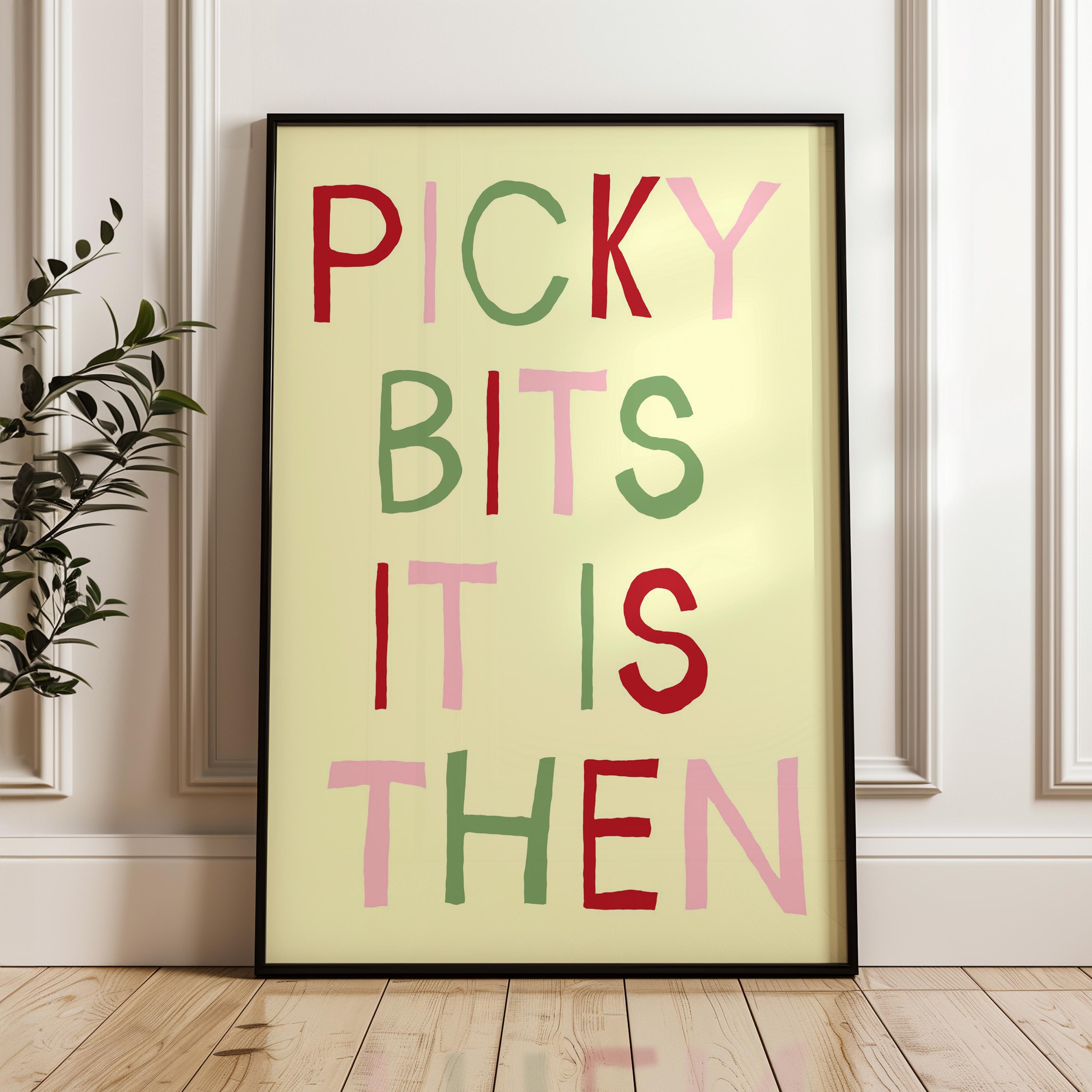 Picky Bits Wall Print - Etsy UK