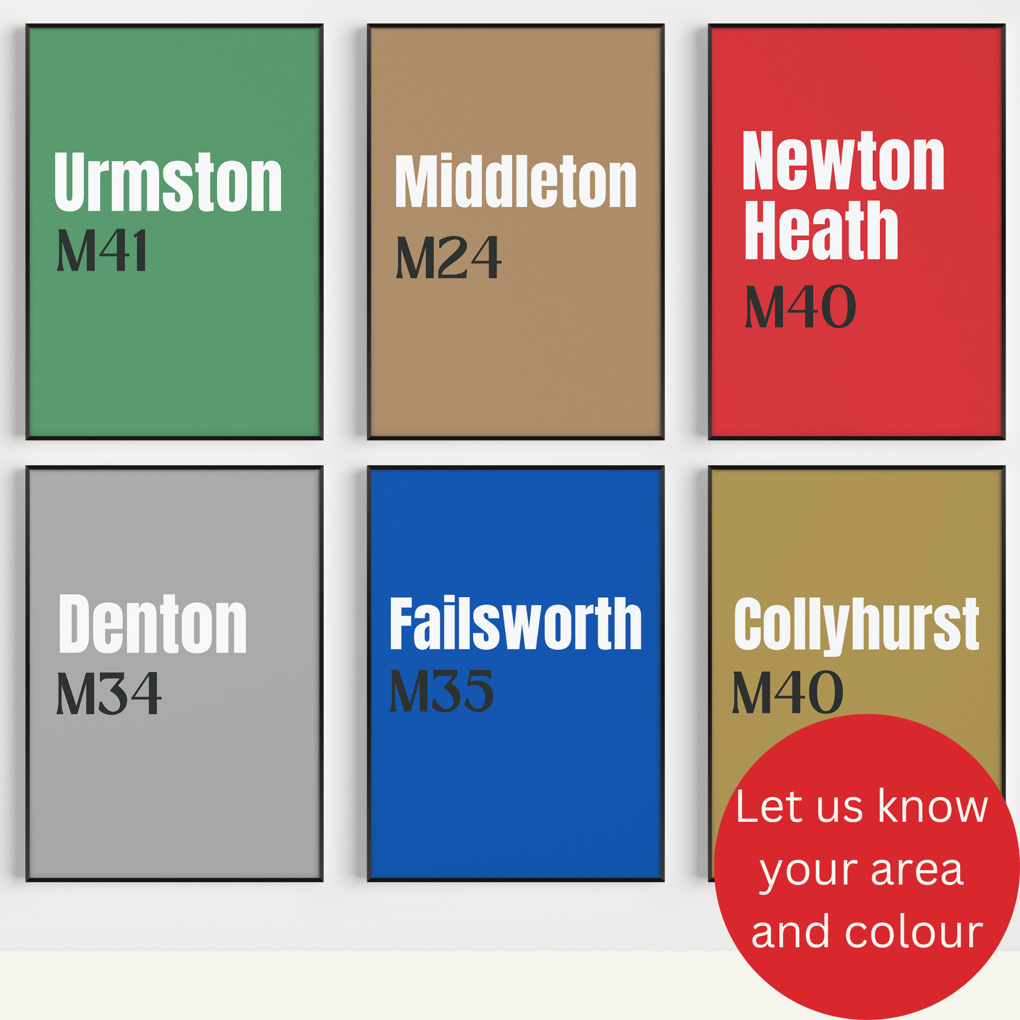 Manchester Prints Manchester Postcodes Wall Print Manchester - Etsy UK