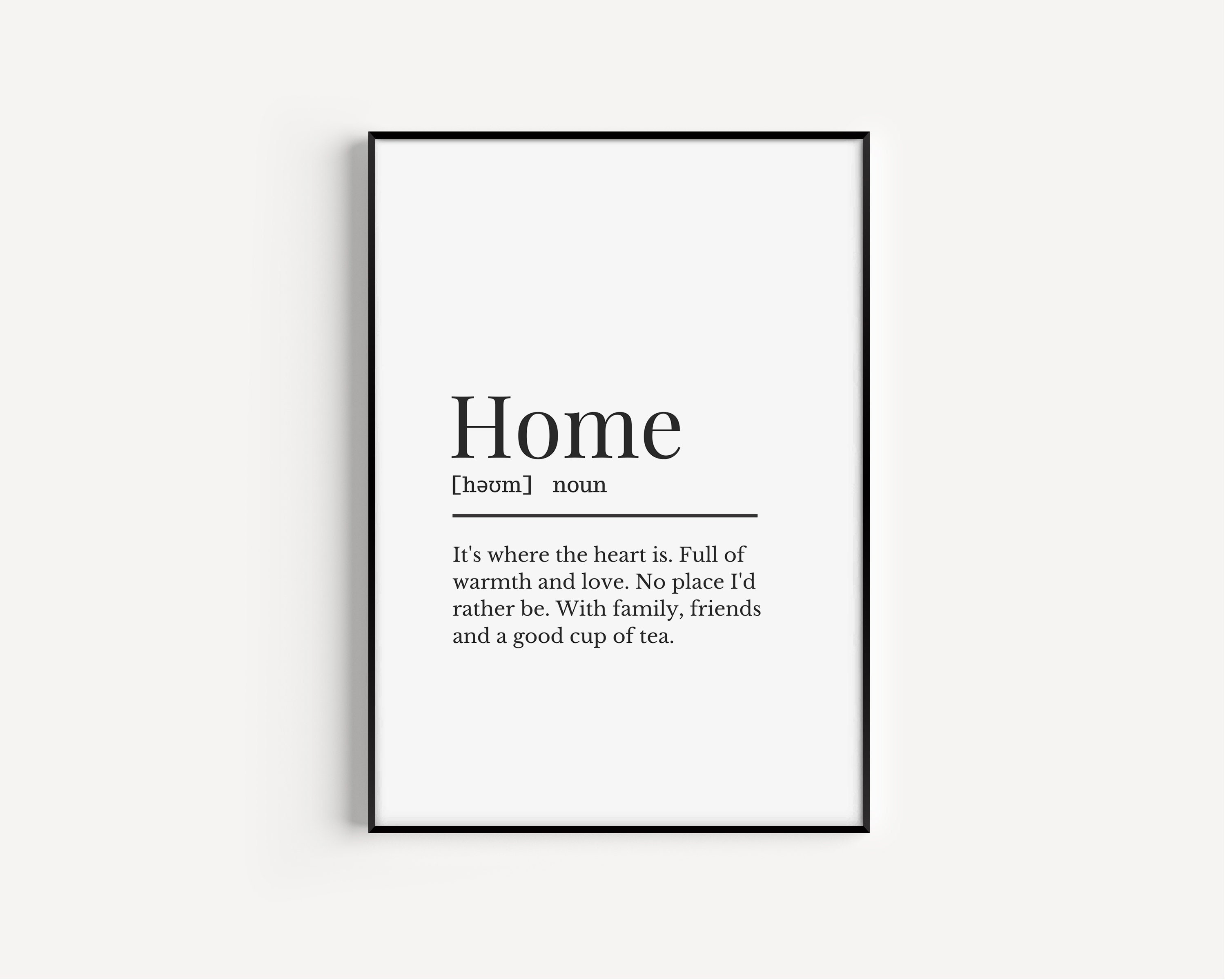 Home Definition Print Dictionary Definition Home Wall Print - Etsy
