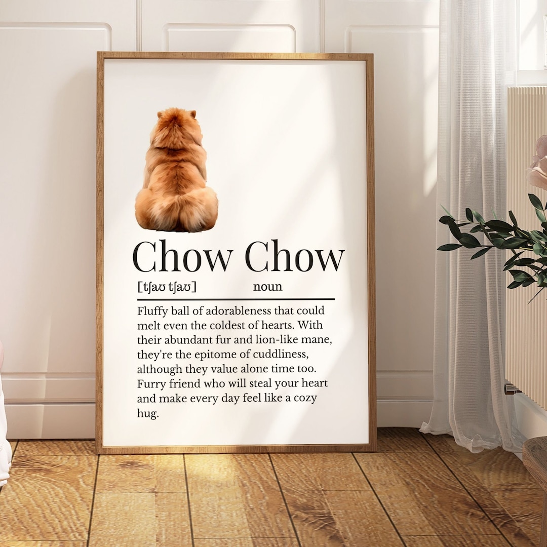 Chow Chow Definition Print, Wall Print for Chow Chow Owners, Chow Chow ...