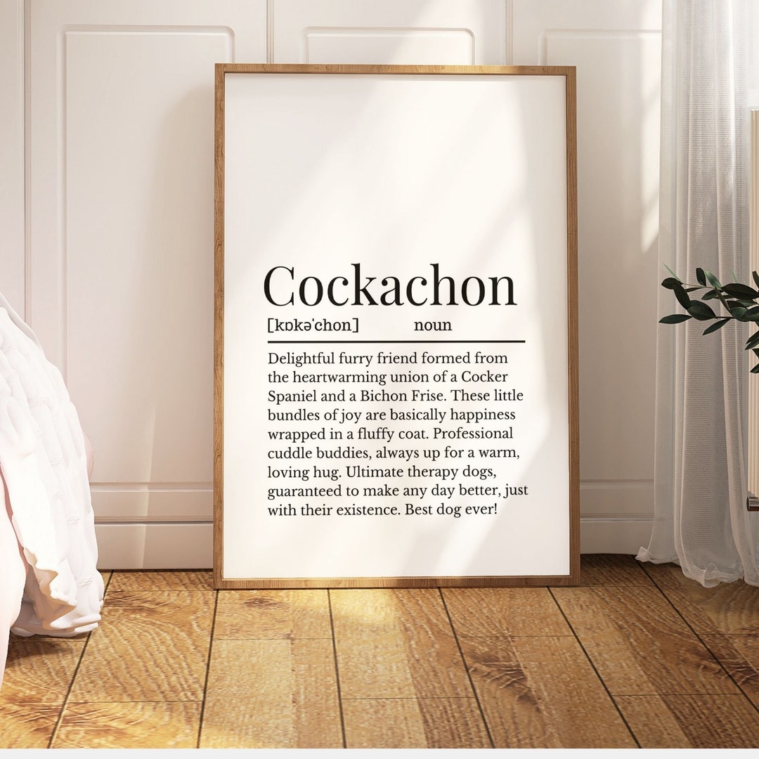 Cockachon Definition Print Cockachon Print Wall Print for - Etsy