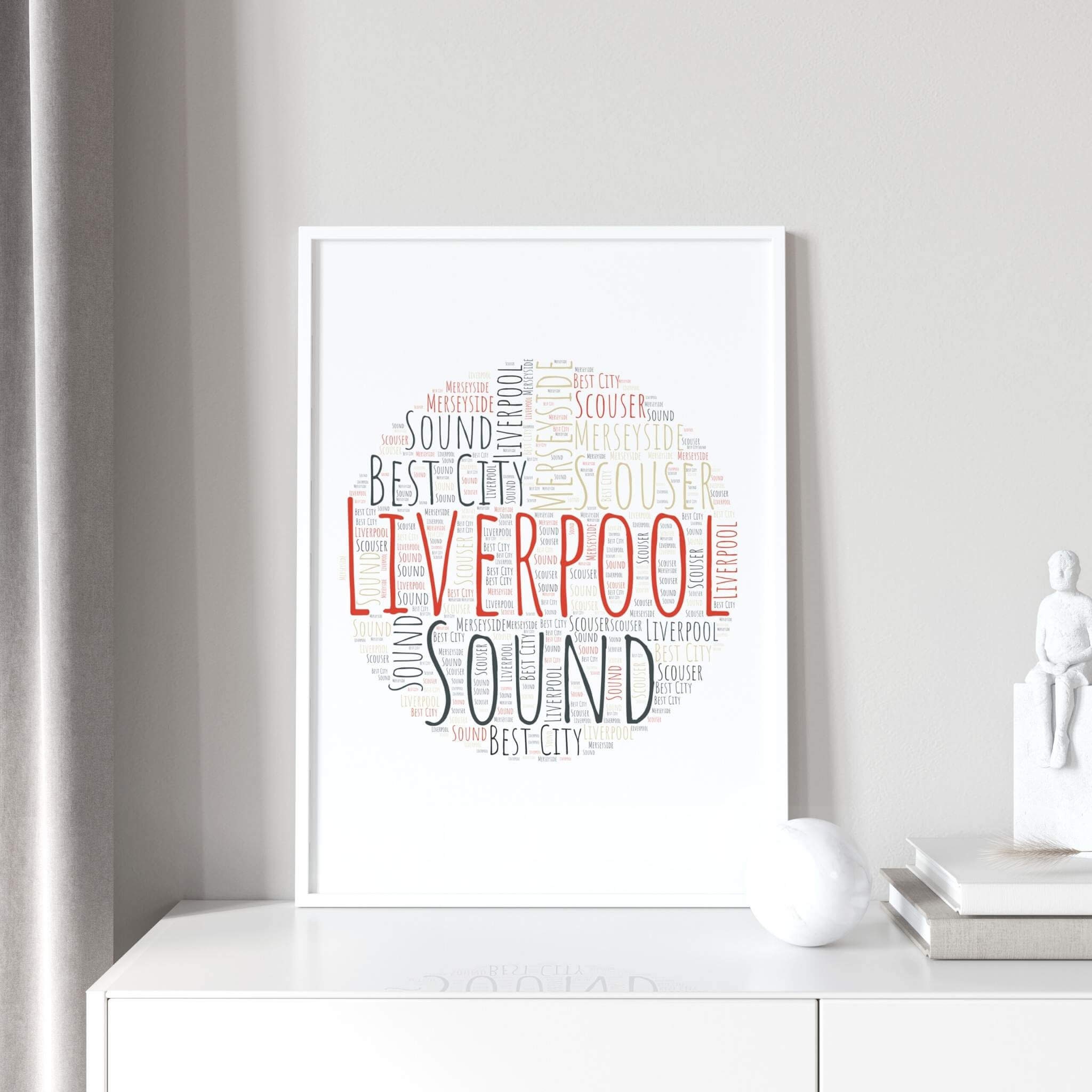 Liverpool Print Liverpool Word Cloud Print Scouser Wall - Etsy UK