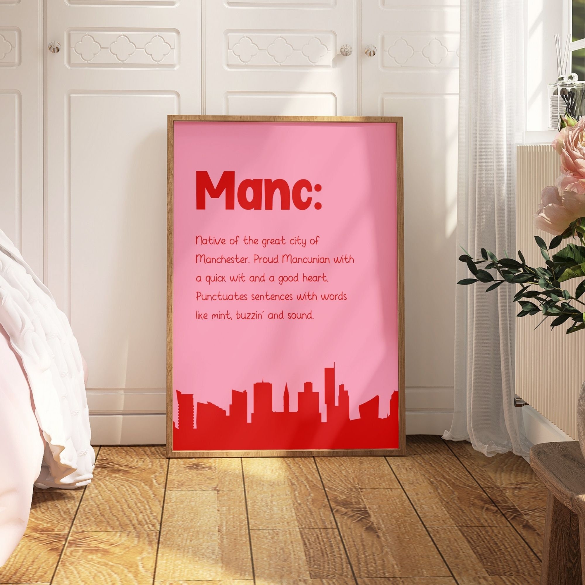 Manc Definition Print, Manchester Print, Manchester Slang Print ...
