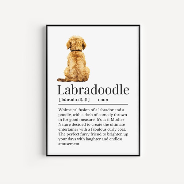 Labradoodle Print - Etsy