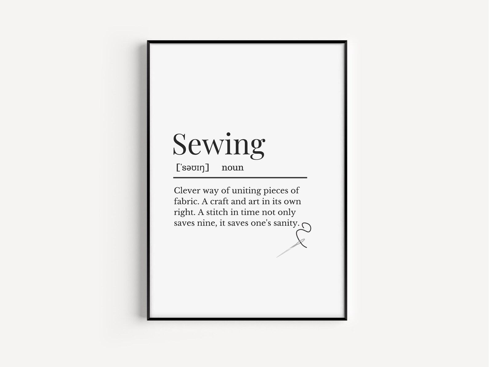 Sewing Definition Print Definition Print for Sewists Gift - Etsy