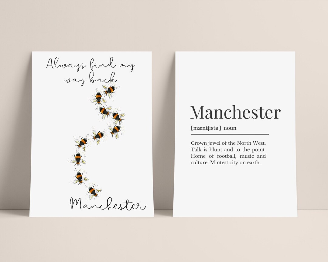 Manchester Definition Print and Always Find My Way Back to - Etsy UK