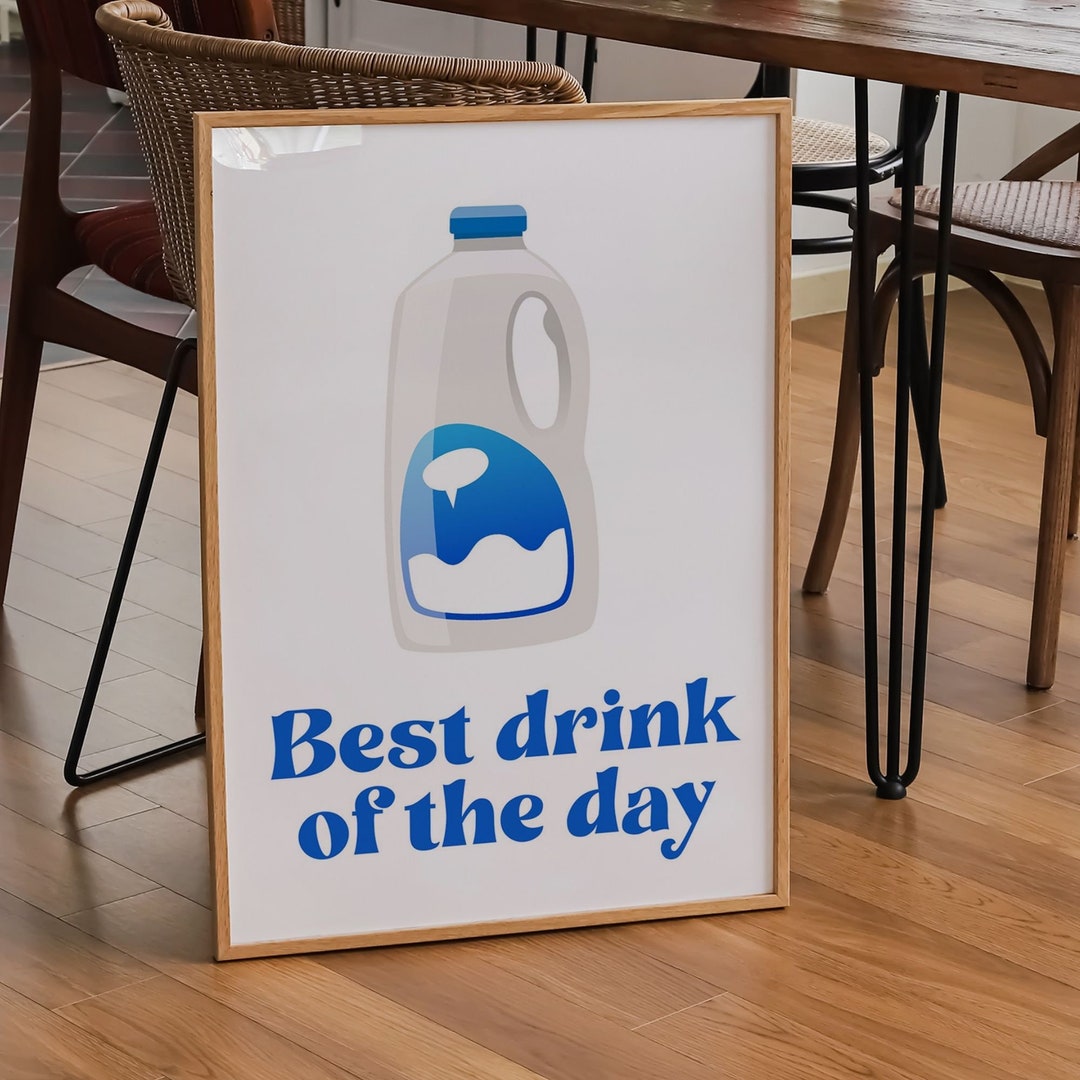 Milk Kitchen Print, Kitchen Prints, Milk Wall Art, Kitchen Wall Prints ...