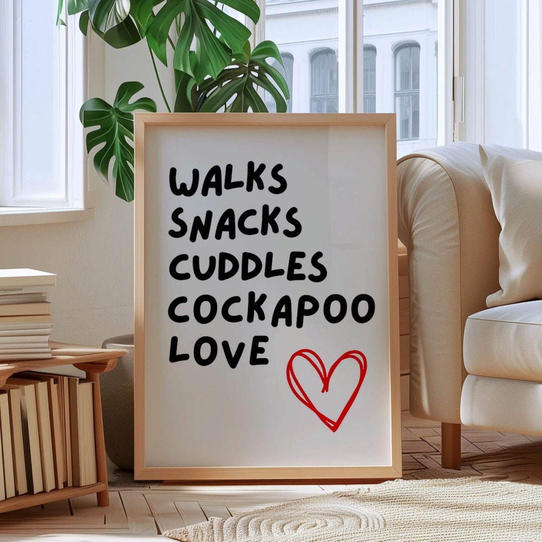 Cockapoo Love Print, Print for Cockapoo Owners, Cockapoo Mum Print ...