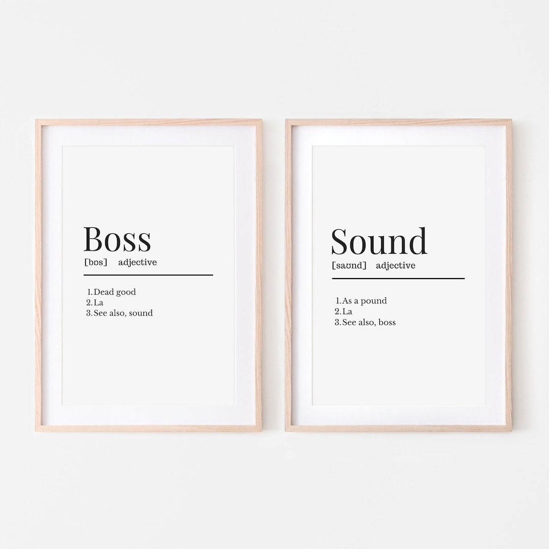 Boss and Sound Slang Print Set, Liverpool Prints, Scouse Words, Set of ...