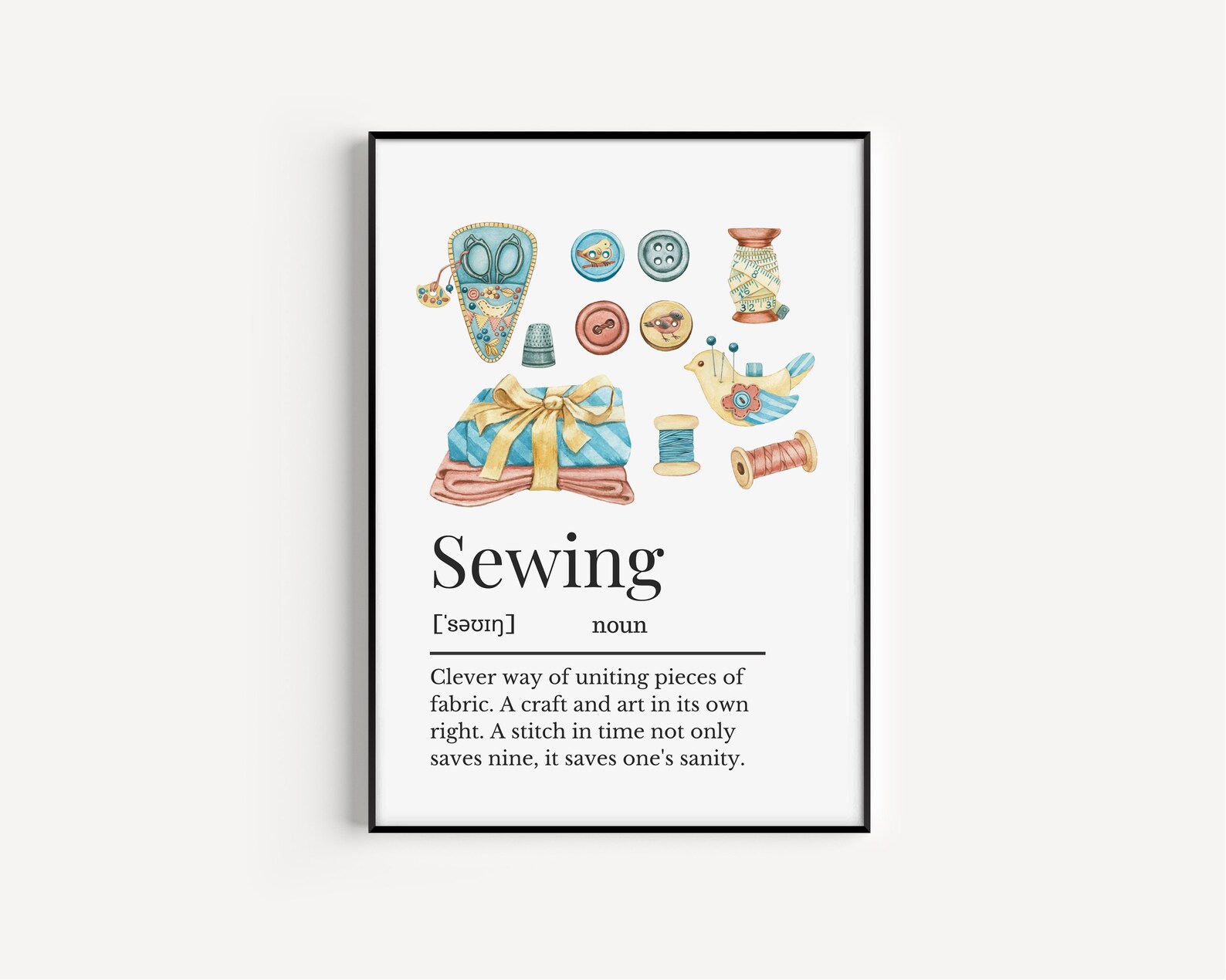 Sewing Definition Print Definition Print for Sewists Gift - Etsy