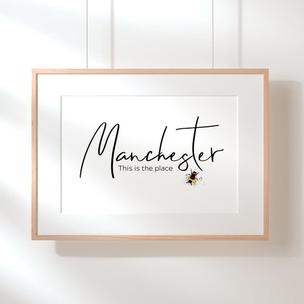 Manchester Print - Etsy UK