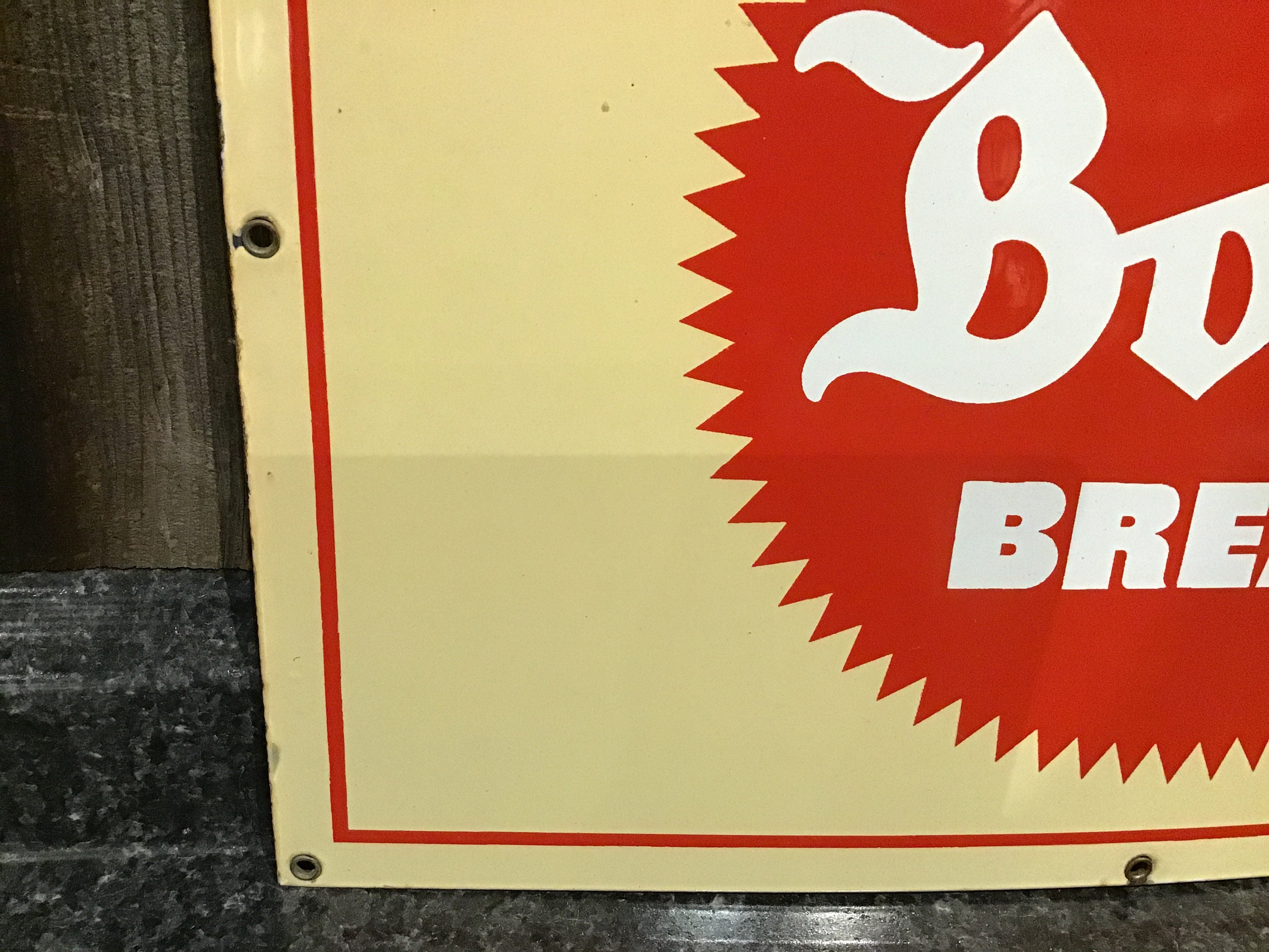 Antique Bond Bread Porcelain Sign Vintage Sign Bakery Sign Collectible ...