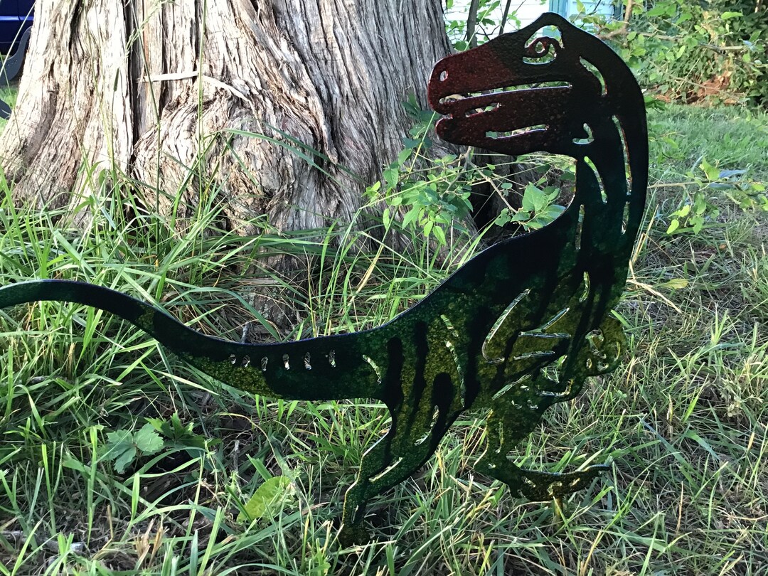 Raptor Garden Stakes Yard Stake Velociraptor Blue Jurassic World Home ...