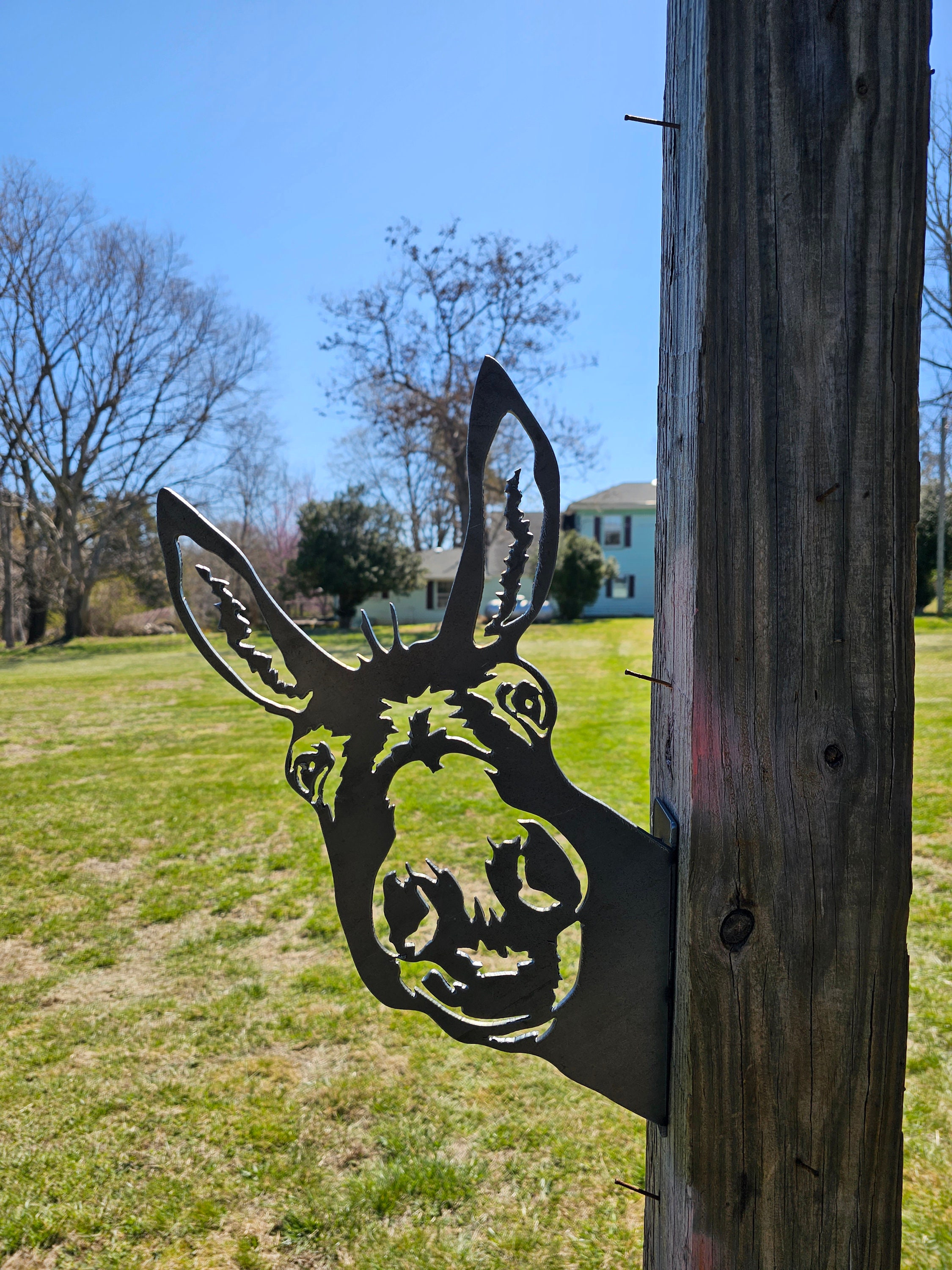 Mule Fence Post Sign Donkey Metal Art Mule Signs Barn Signs Mule Art - Etsy