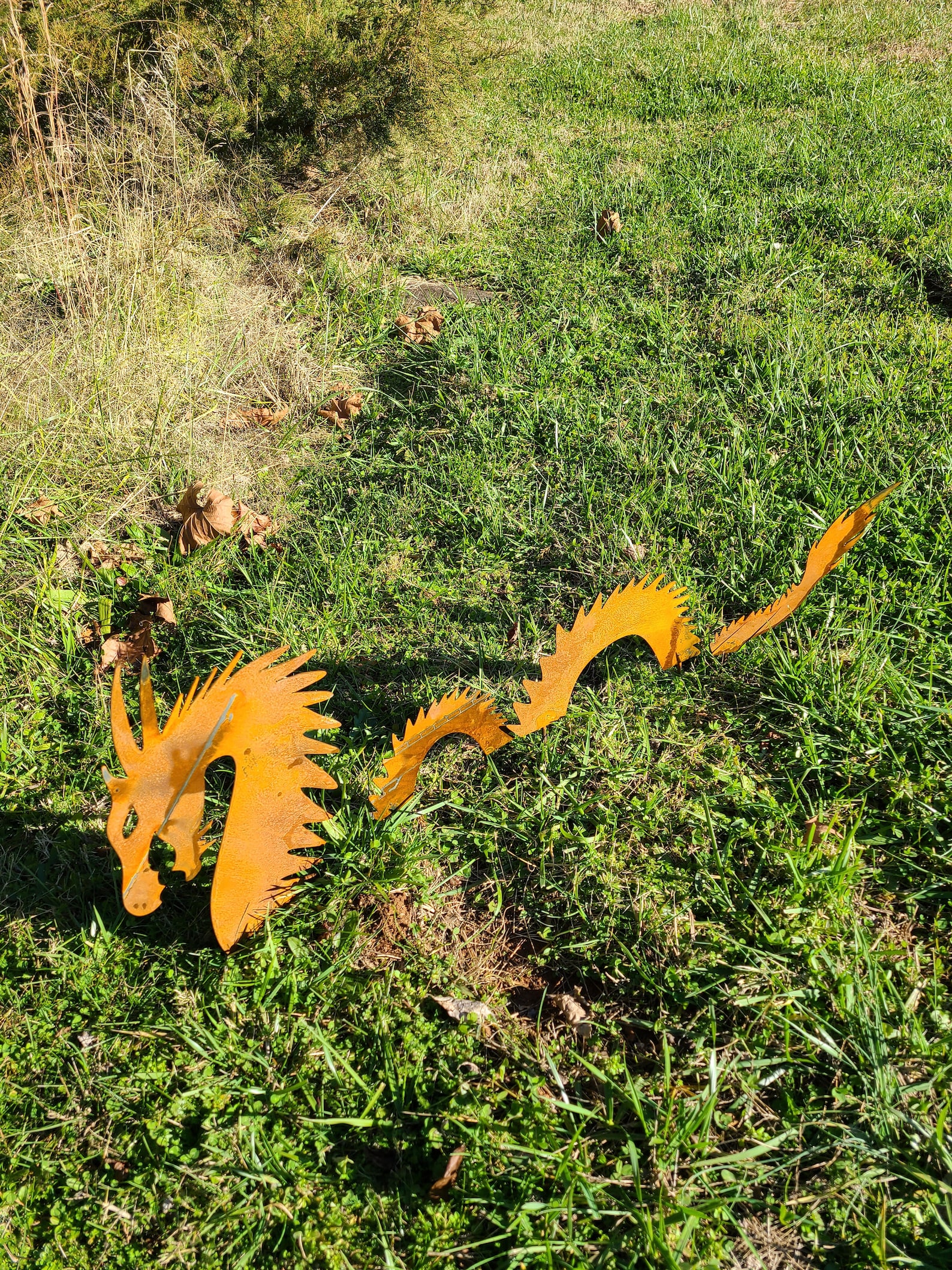 Large Dragon Garden Stake Yard Art Sea Monster Lawn Ornament Large ...