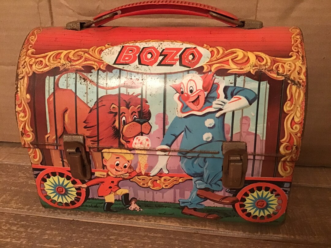Bozo the Clown Lunchbox Vintage Lunchbox Dome Lunchbox Antiques - Etsy
