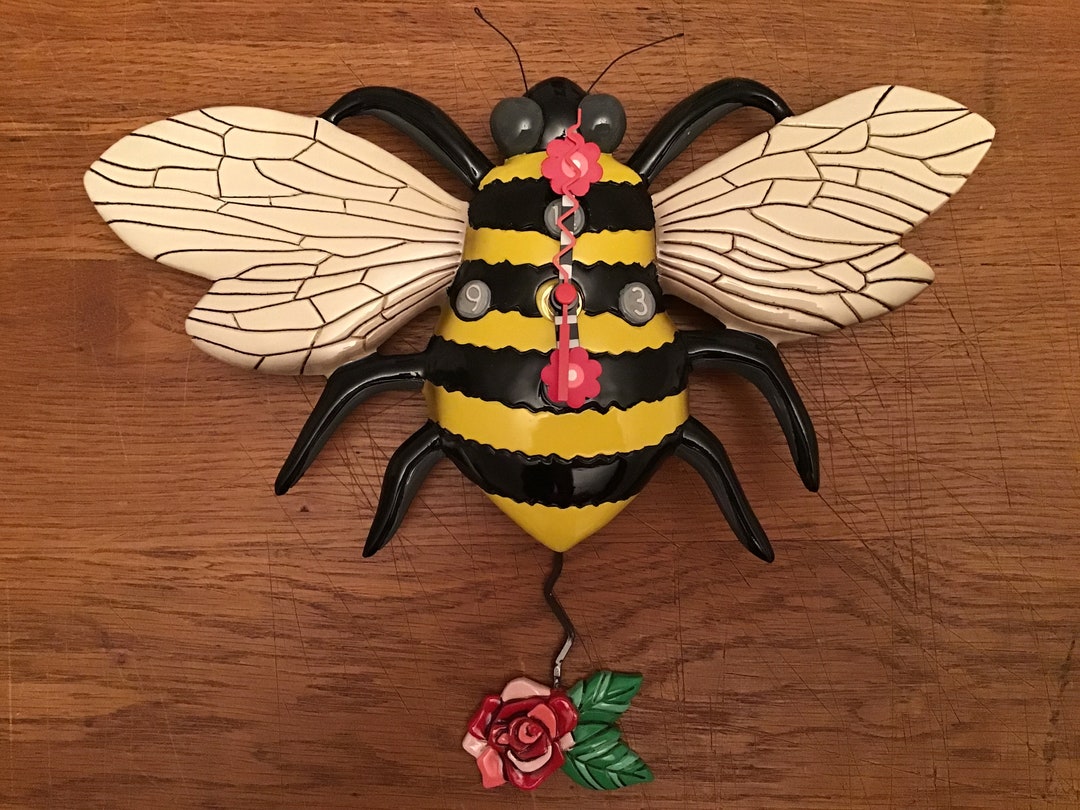 Bumblebee Clock Wall Clock Pendulum Clock Home Accessories Animal ...