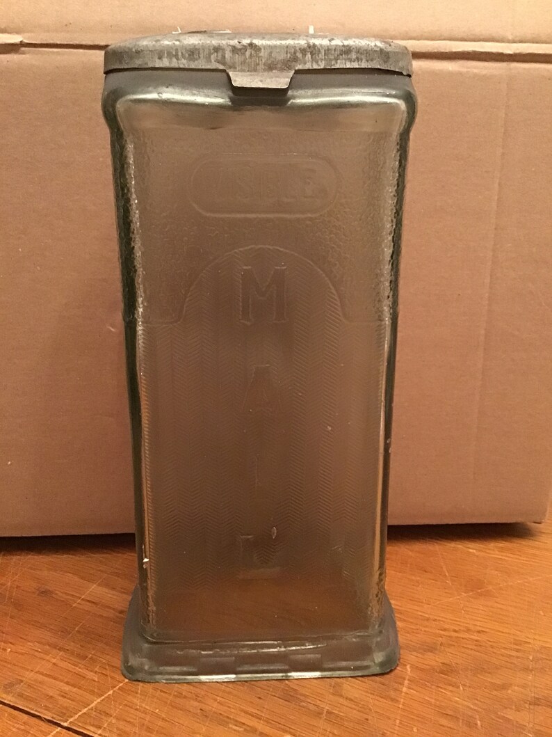 Vintage Glass Mailbox Antique Mailboxes Collectibles Post - Etsy
