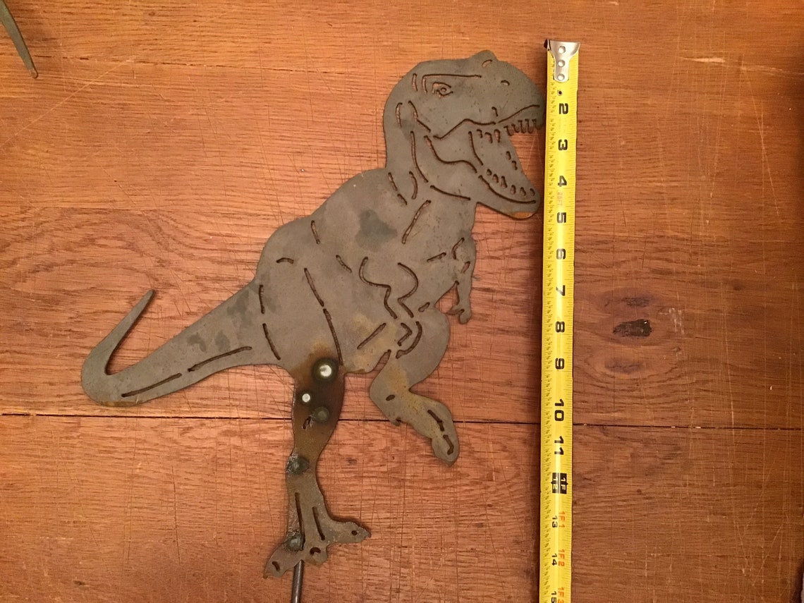 Dinosaur Garden Stake Tyrannosaurus Rex Yard Art Garden Accessories ...