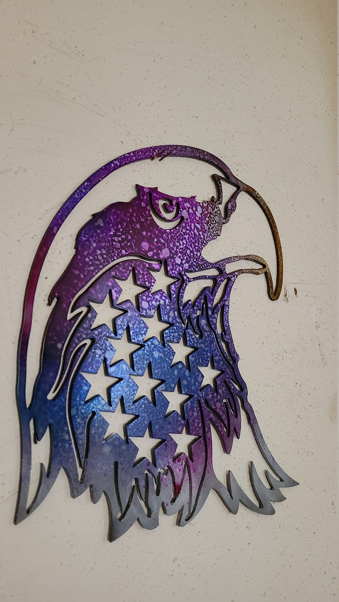 Eagle Metal Art Wall Art Patriotic Bald Eagle American Bald Eagle Metal ...