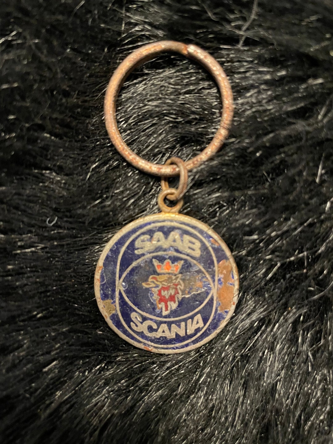 Vintage Saab Scania Keychain - Etsy