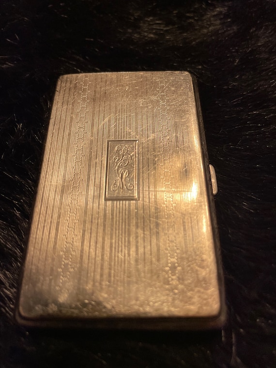 Antique Sterling Cigarette Case - Gem