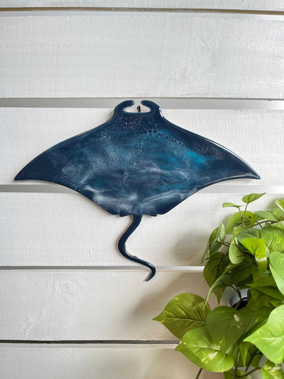 Manta Ray Wall Art, Resin Wall Art, Resin Art - Etsy