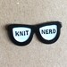 Knit Nerd Enamel Pin - Etsy