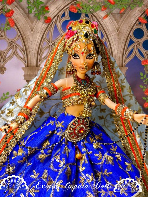 Gopala Dolls Queen Rukmini Indian Dolls | Etsy Australia