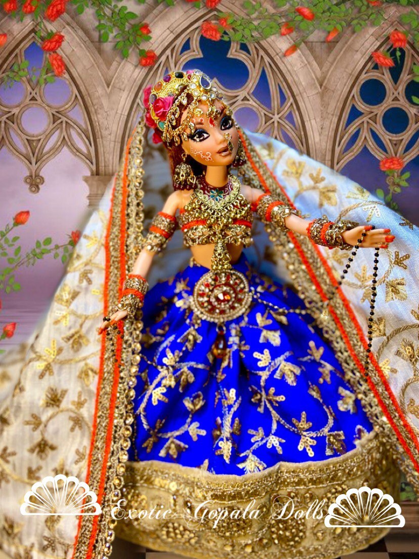 Gopala Dolls Queen Rukmini Indian Dolls | Etsy Australia