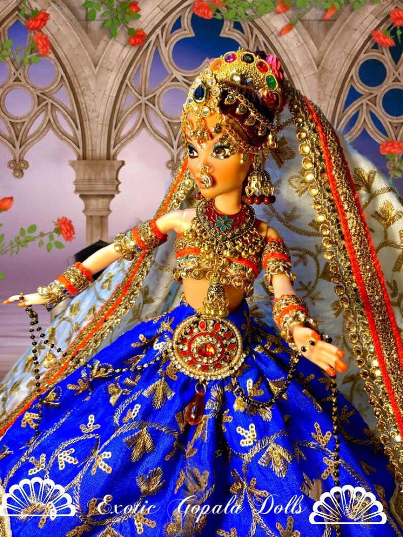 Gopala Dolls Queen Rukmini Indian Dolls | Etsy Australia