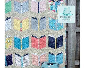 Angela Pingel Designs the Book Nerd Quilt Pattern | Etsy