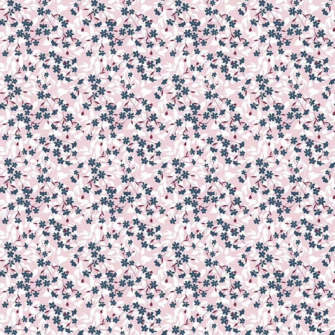 Whimsical Romance Pink Willow Print by Keera Job for Riley Blake ...