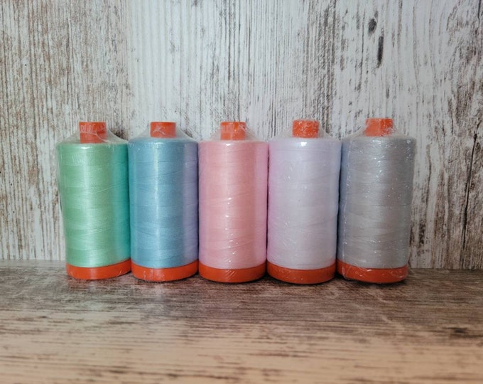 50 Wt Aurifil Large Spool Thread Set Modern Cottage Quilts - Etsy
