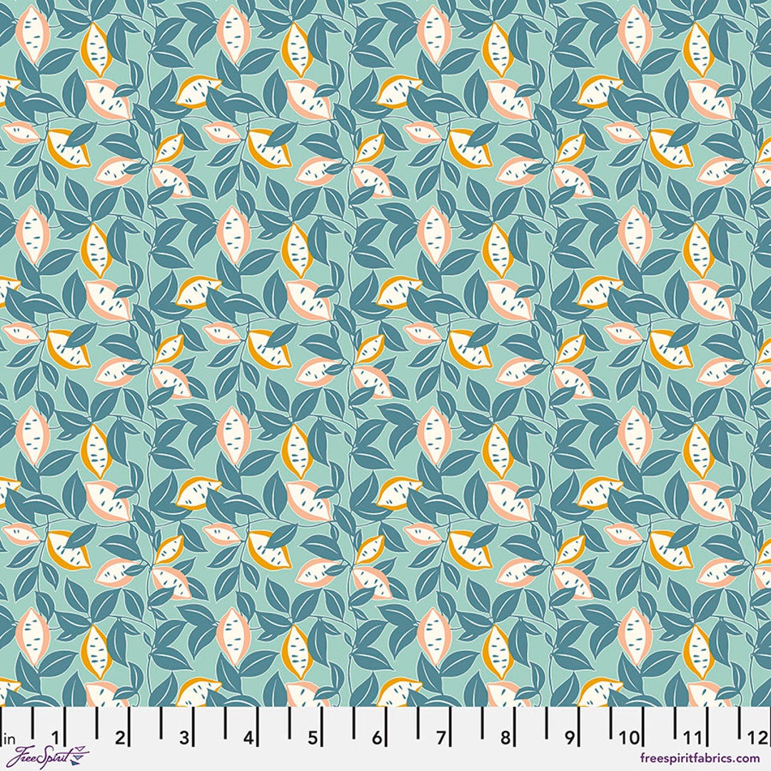 Poppy Pop Small St Clements Print Sky by Scion for Freespirit Fabrics ...