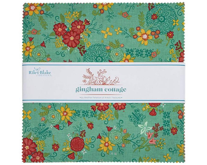 Gingham Cottage 10" Stacker by Heather Peterson for Riley Blake Designs ...