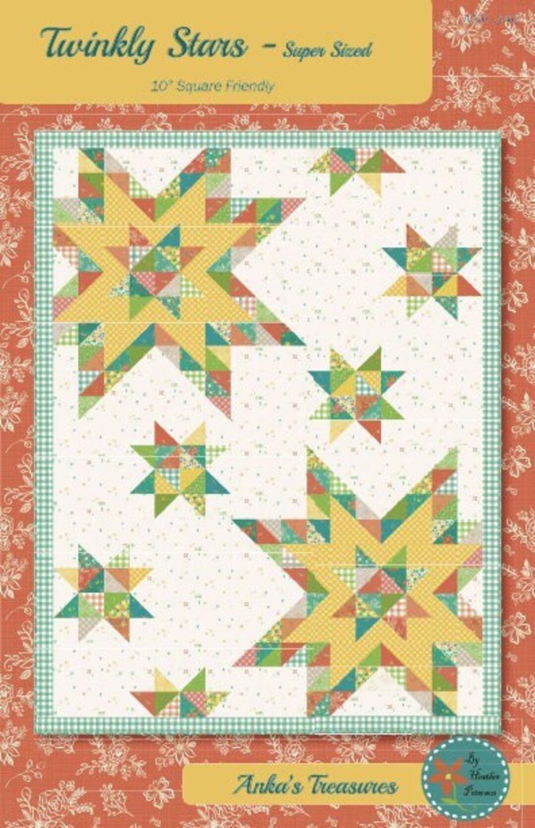 Twinkly Stars Quilt Pattern by Heather Peterson of Anka's Treasures - Etsy