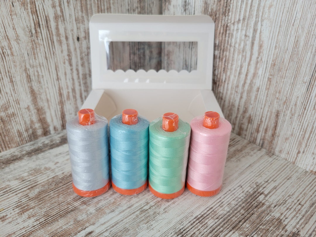 50 Wt Aurifil Large Spool Thread Set - Modern Cottage Quilts - Etsy