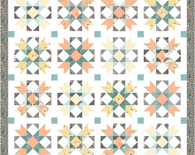 Penny Quilt Kit Featuring Fabrics From Flower Farm by Keera Job for ...