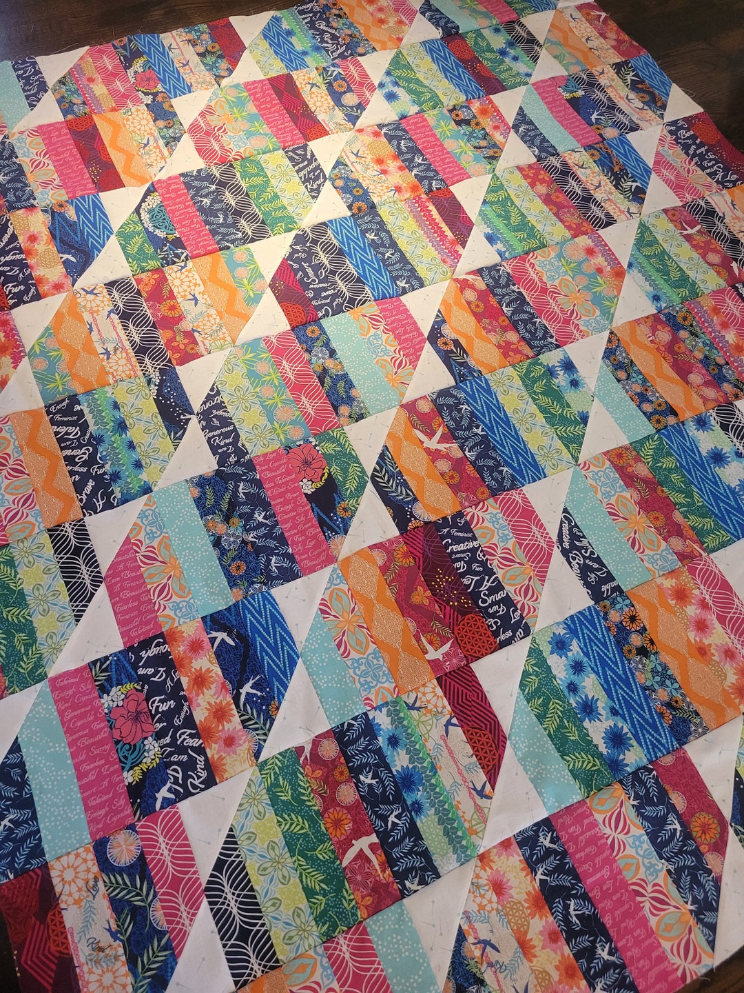 Happy Stripes Quilt Kit With Fabric by Valori Wells - Etsy