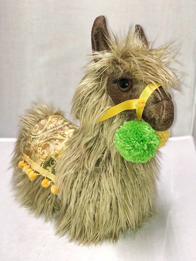 Tan llama llama pillow pal stuffed llama plush | Etsy